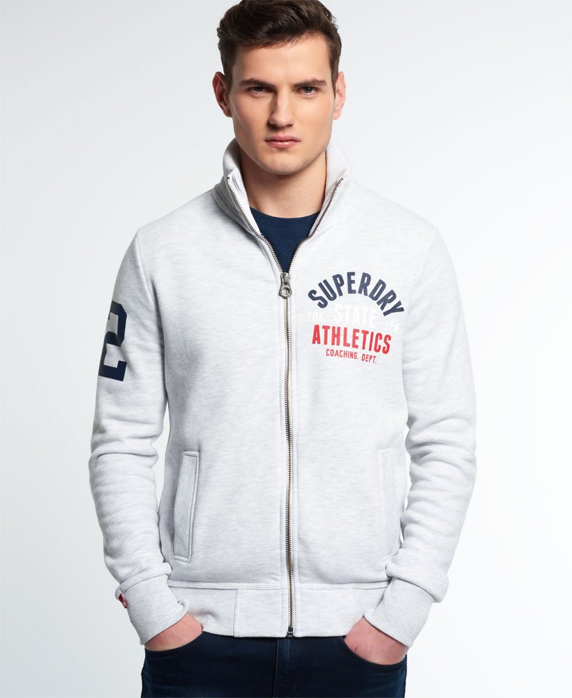 mens Track & Field Track Top in ICE MARL | Superdry UK