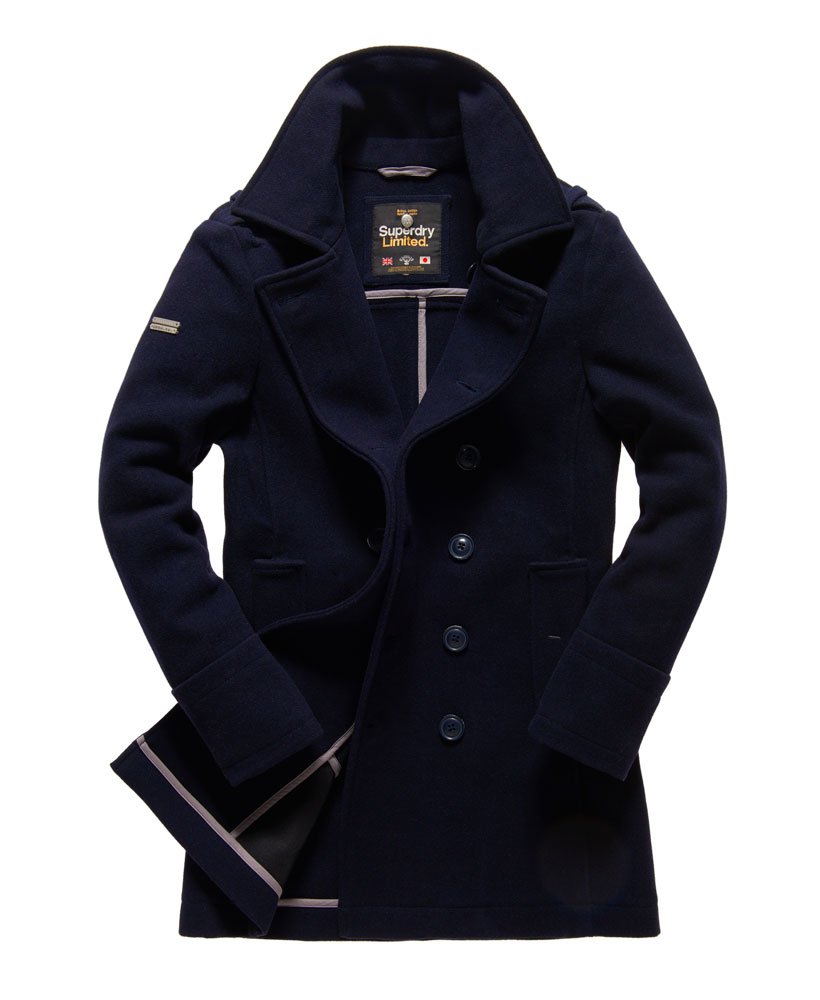 mens Bridge Coat in Navy | Superdry UK
