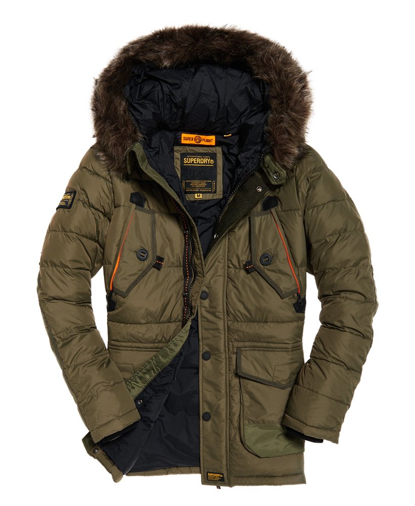 mens Chinook Parka Jacket in KHAKI | Superdry UK