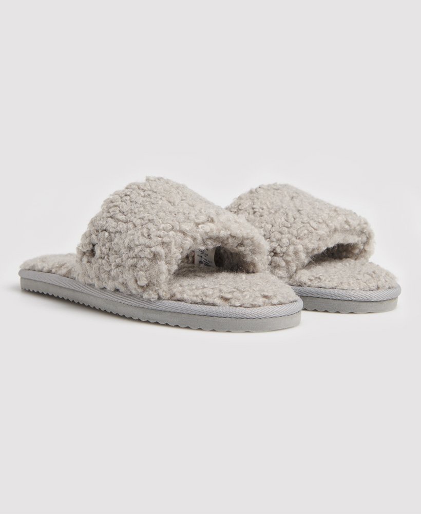 womens Slipper Sliders in GREY | Superdry UK