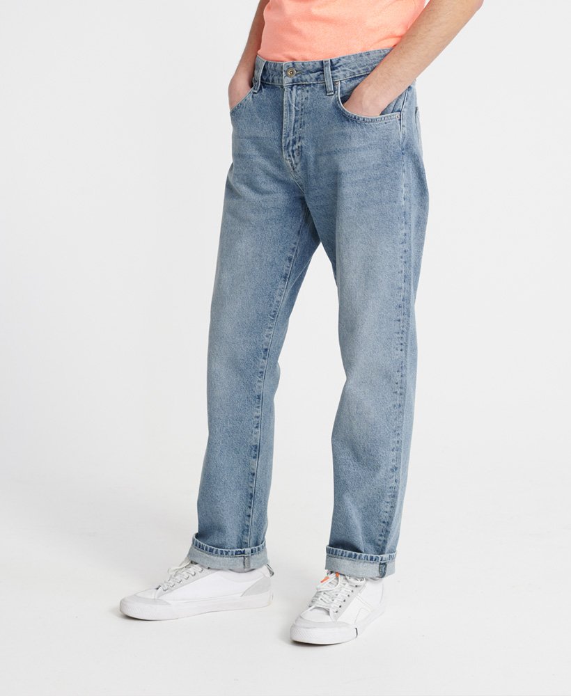 mens 06 Ethan Classic Straight Jeans in Royle Stone Light Blue ...