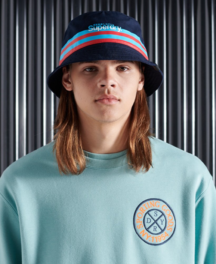 mens Cruiser Bucket Hat in Navy | Superdry UK