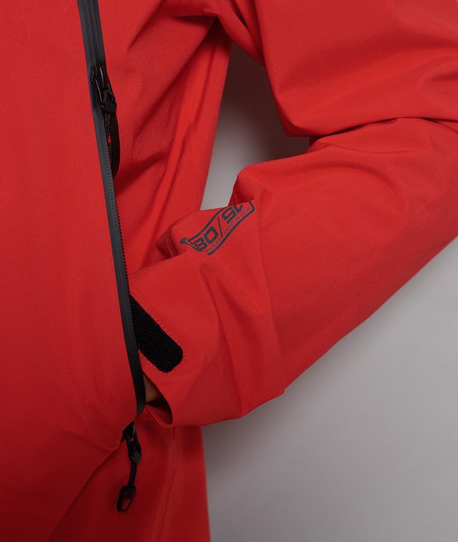 mens Hydrotech Ultimate Waterproof Jacket in High Risk Red | Superdry UK
