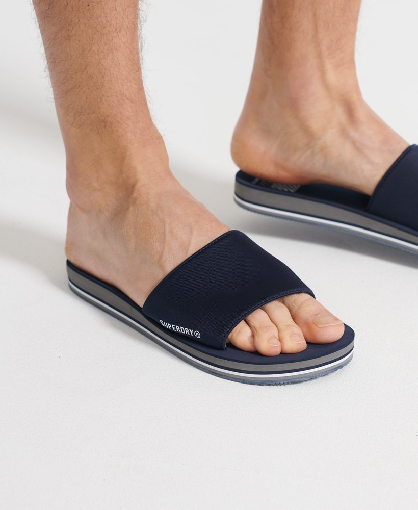mens Swim Sport Sliders in Navy | Superdry UK