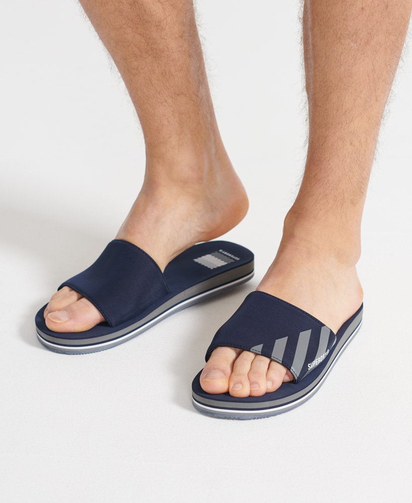 mens Swim Sport Sliders in Navy | Superdry UK