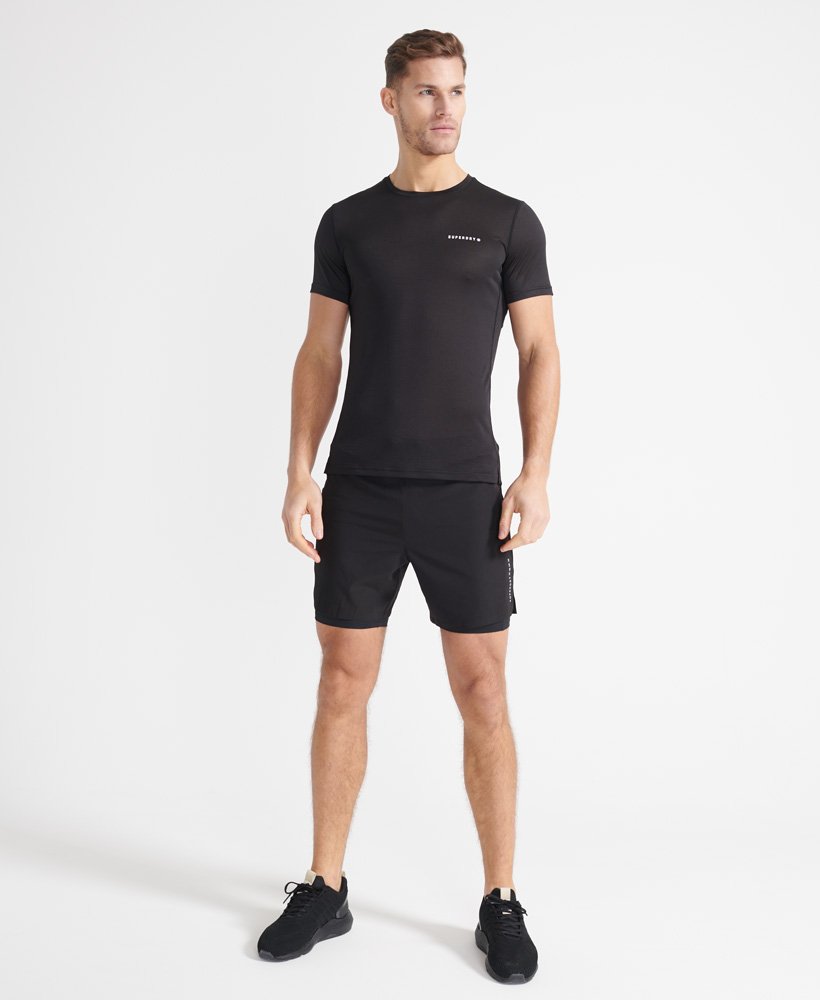 mens Double Layer Short in Black | Superdry UK