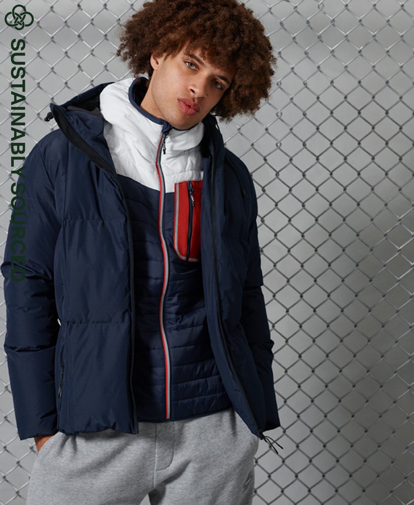 mens Evolution Puffer Jacket in RICH NAVY | Superdry UK