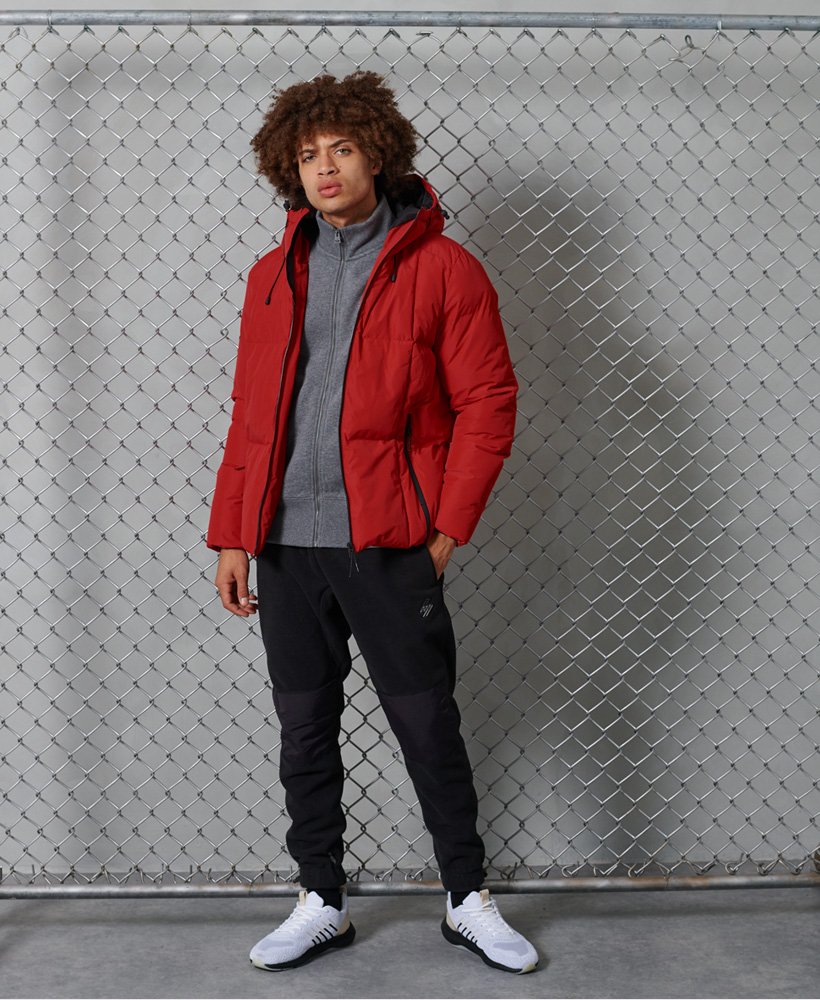 mens Evolution Puffer Jacket in Rouge Red | Superdry UK
