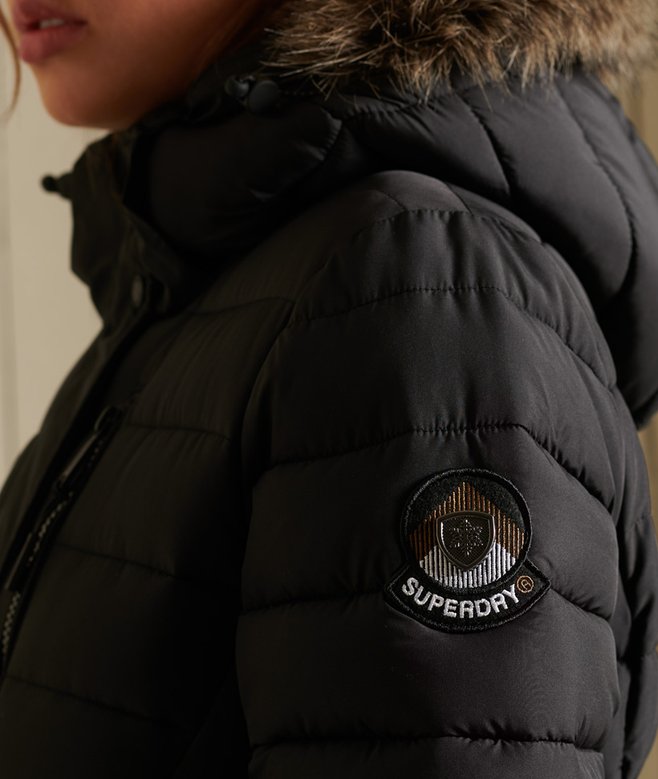 womens Super Fuji Jacket in Black | Superdry UK