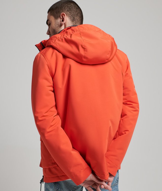 mens Ultimate SD Windcheater Jacket in Bold Orange/Rich Navy | Superdry UK