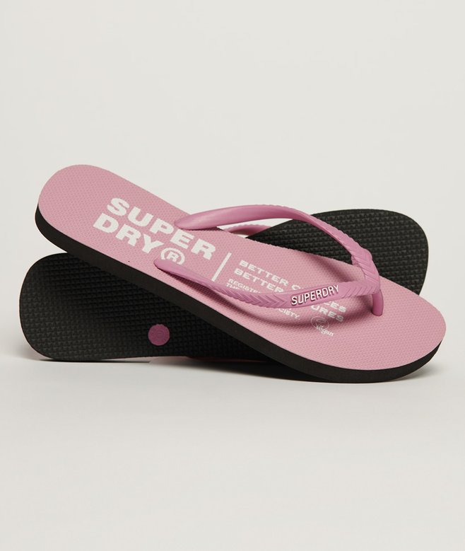 womens Studios Flip Flops in Roseate Pink | Superdry UK