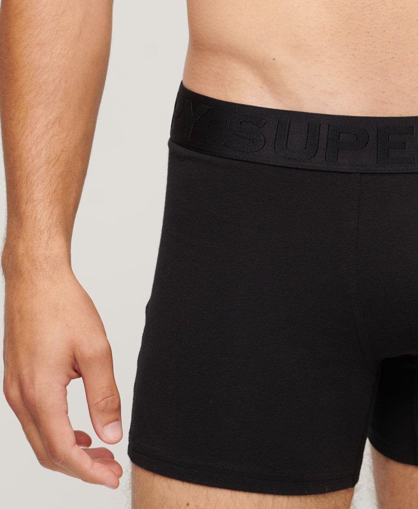 mens Organic Cotton Boxer Double Pack in Rouge Red/Eclipse Navy ...