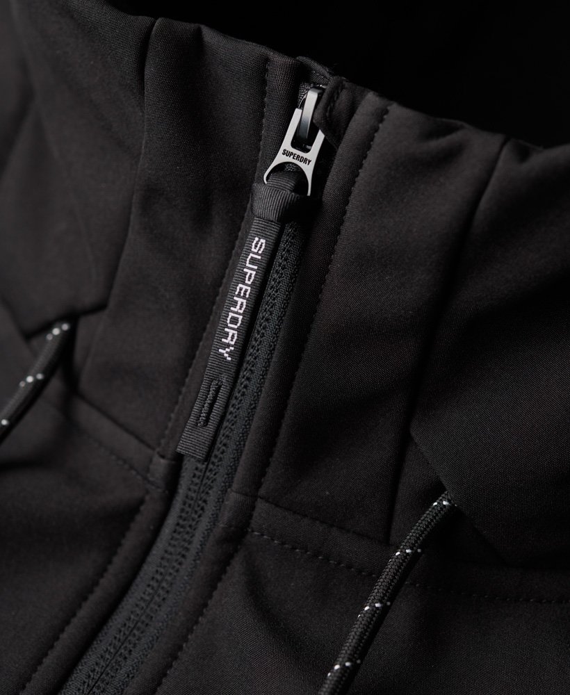 mens Code Tech Rib Trekker Jacket in Black | Superdry UK