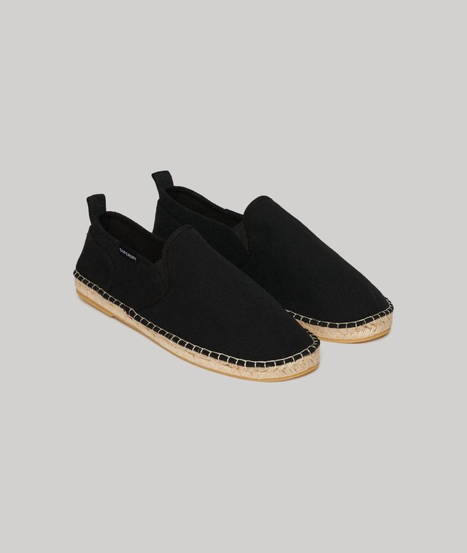 mens Canvas Espadrille Shoes in Black | Superdry UK