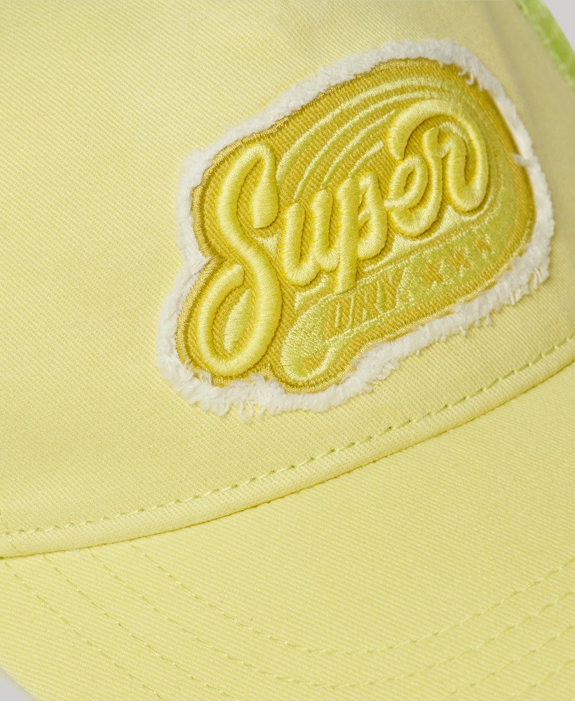 womens Fluro Mesh Trucker Cap in Electric Lime | Superdry US