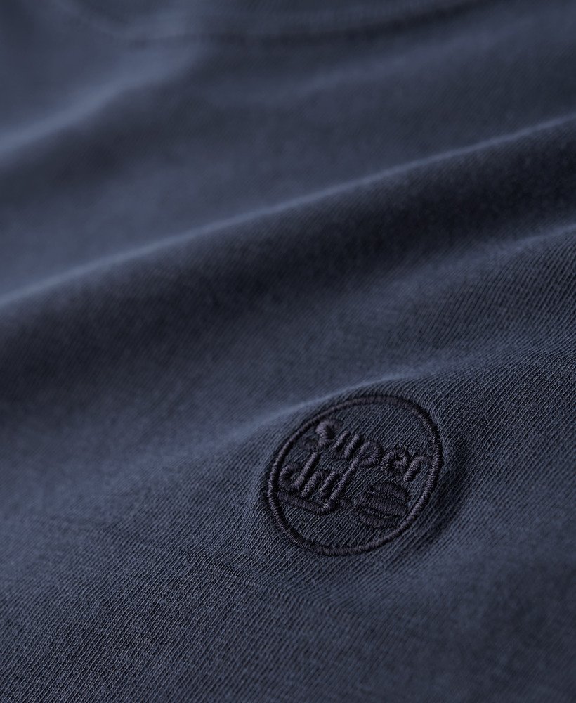 mens Organic Cotton Vintage Texture T-Shirt in Eclipse Navy | Superdry UK