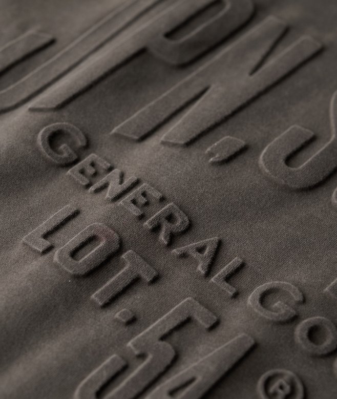 mens Embossed Logo Graphic T-Shirt in VINTAGE BLACK | Superdry UK