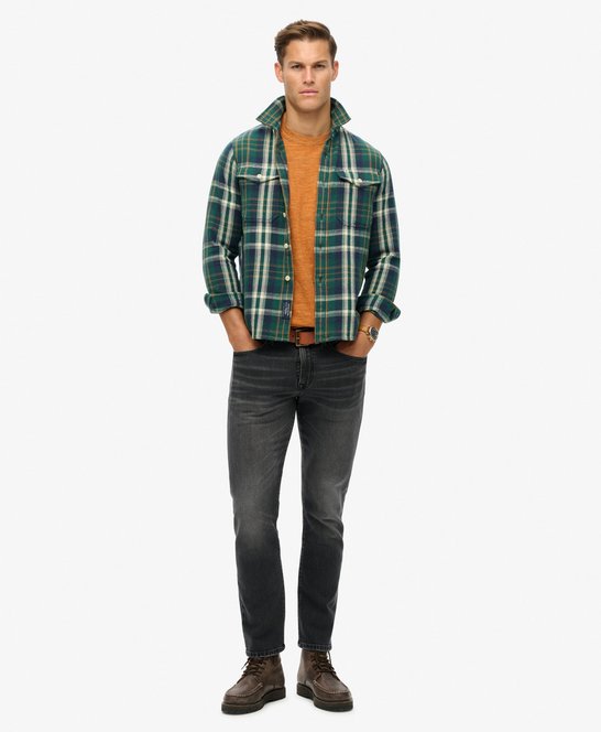 mens Classic Rugby Half Zip Top in Lauren Navy/White | Superdry UK