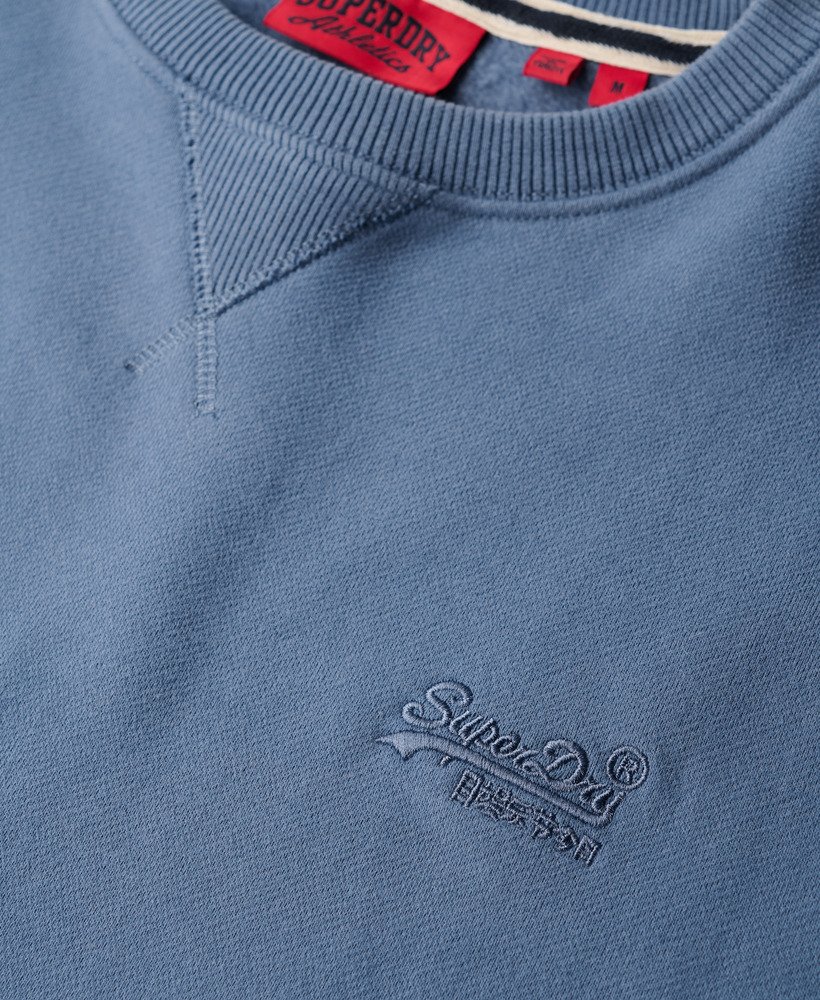 mens Essential Logo Crew Sweatshirt in Moonlight Blue | Superdry UK