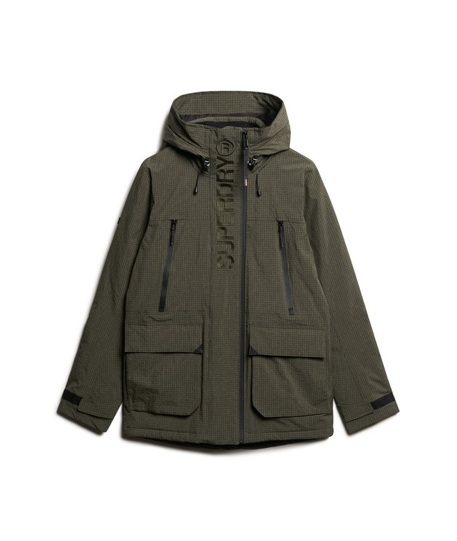 mens Ripstop Ultimate Windbreaker Jacket in Army Khaki Green | Superdry UK