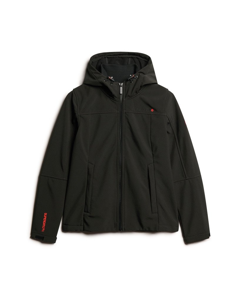 womens Hooded Classic Trekker Jacket in Black | Superdry US