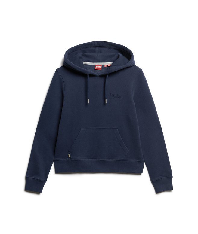 Sweat à capuche à logo Essential bleu marine profond pours Femme ...
