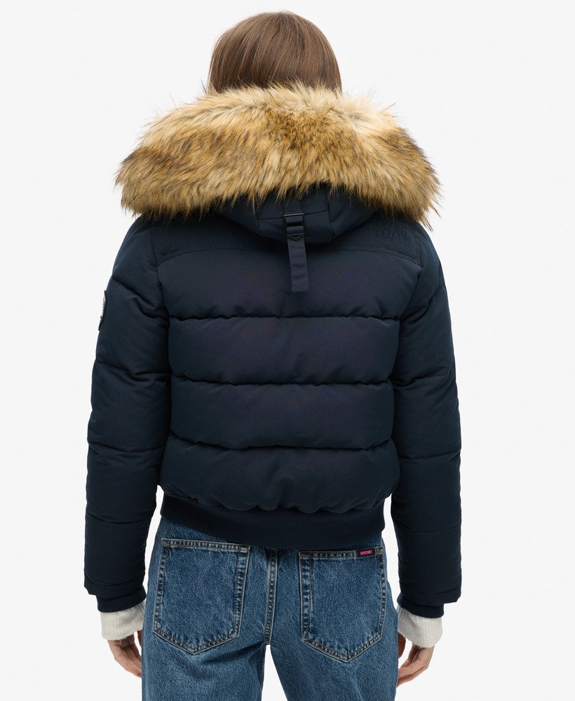 naisten nordic chrome navy Everest Hupullinen Bomber-takki | Superdry FI