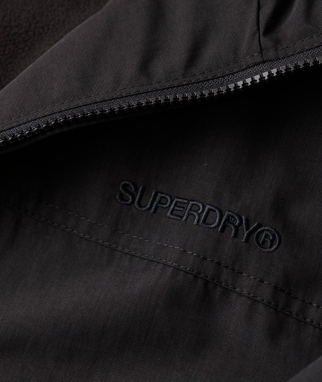 mens Surplus Nylon Hooded Bomber Jacket in JET BLACK | Superdry UK