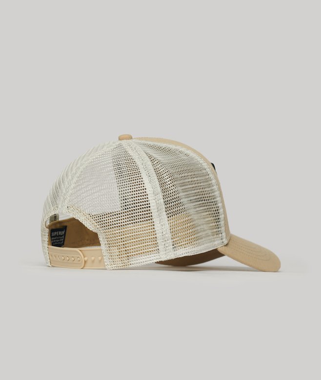 womens Dirt Road Trucker Cap in Sandstone Brown | Superdry UK