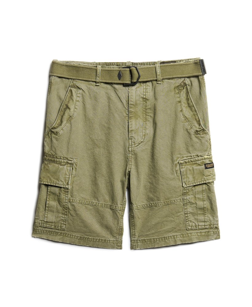 mens Heavy Cargo Shorts in Olive Khaki | Superdry UK