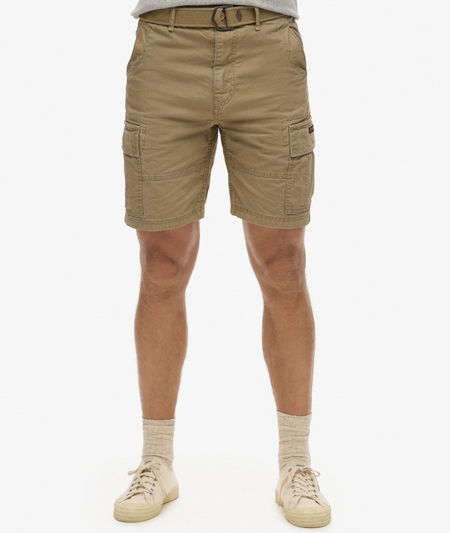 mens Heavy Cargo Shorts in Dress Beige | Superdry UK