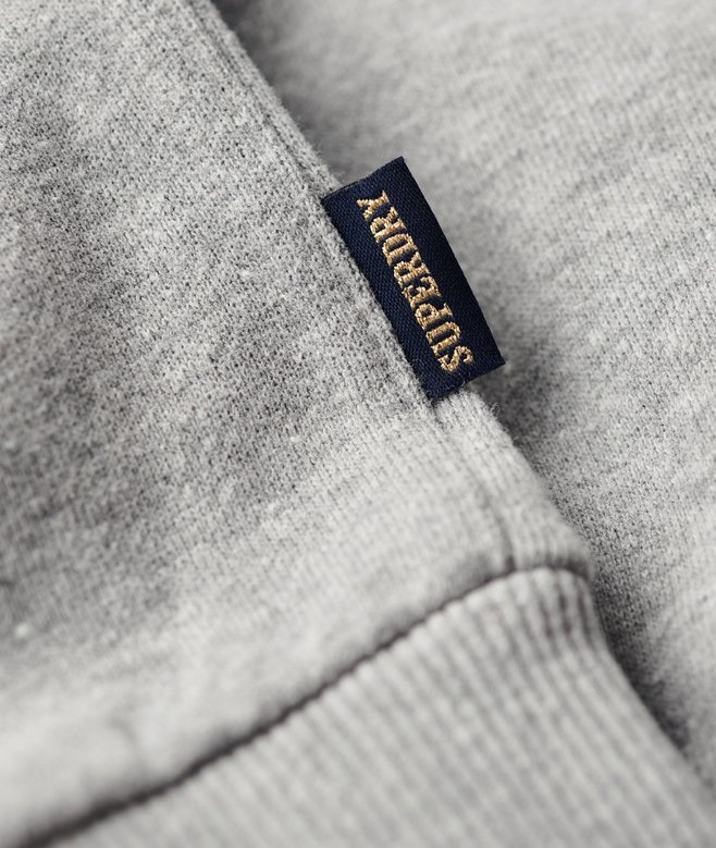 womens College Script Loose Sweatshirt in Ash Grey Marl | Superdry UK