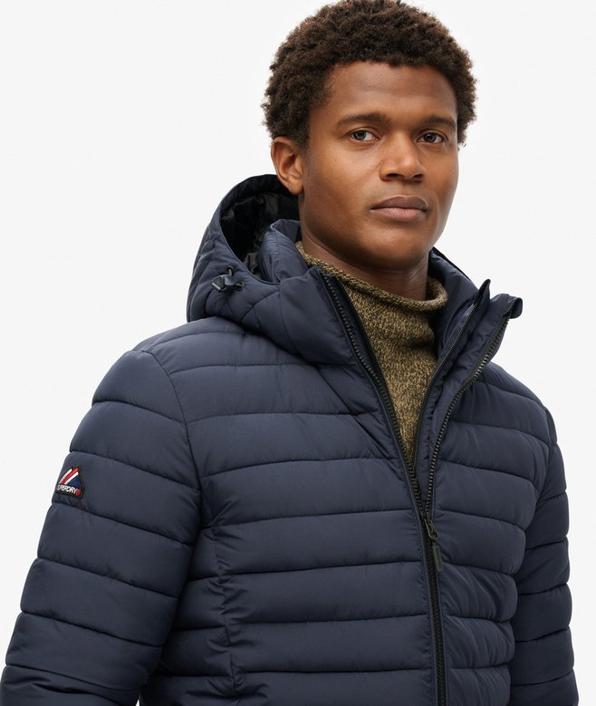 mens Hooded Fuji Jacket in DARKEST NAVY | Superdry UK