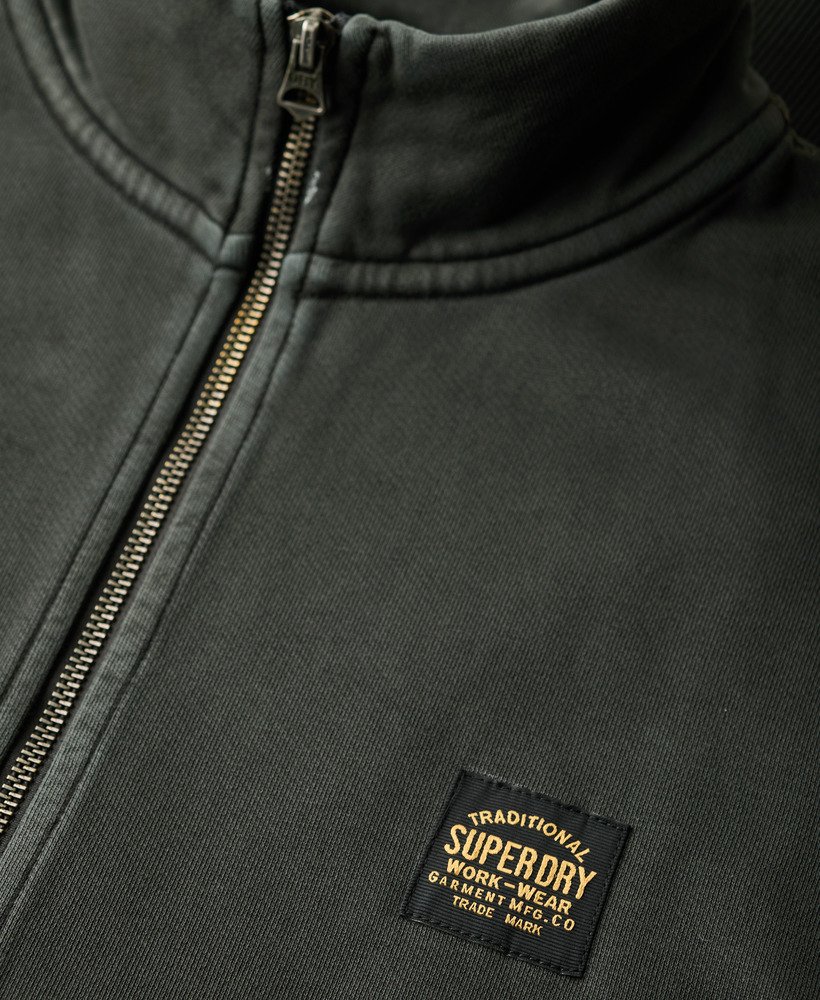 mens Contrast Stitch Track Top in Washed Black | Superdry UK