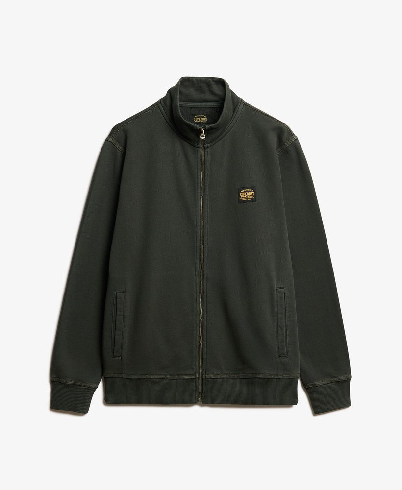 mens Contrast Stitch Track Top in Washed Black | Superdry UK