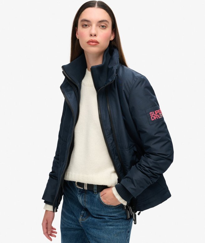 womens Mountain Windbreaker Jacket in Eclipse Navy | Superdry UK