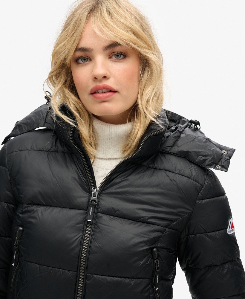 womens Crop Hooded Fuji Jacket in Dusty Olive Green | Superdry IE