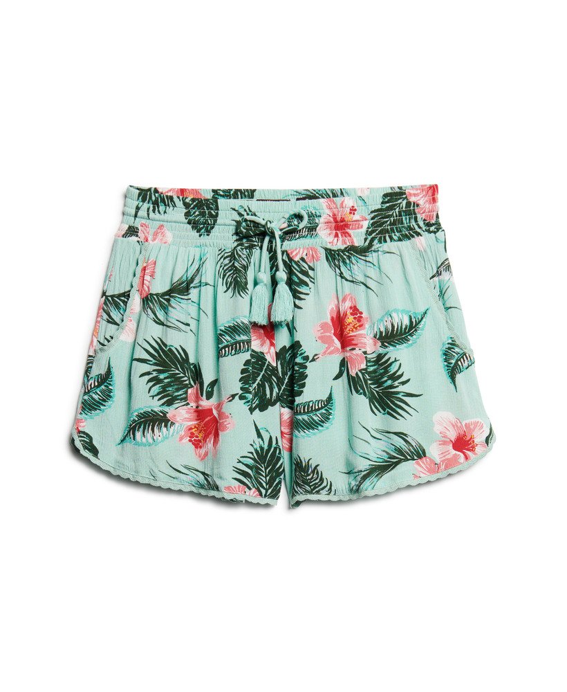 womens Beach Shorts in Luna Rose Mint | Superdry UK