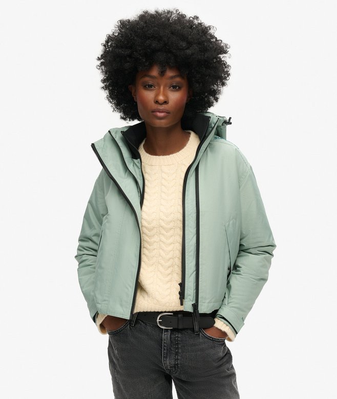 womens Code SD-Windcheater Jacket in Light Jade Green | Superdry UK