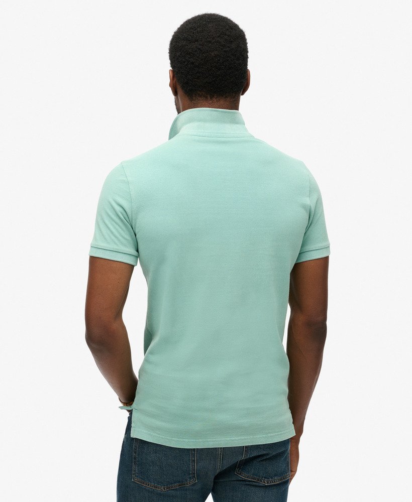 mens Destroyed Polo Shirt in FRESH MINT | Superdry UK