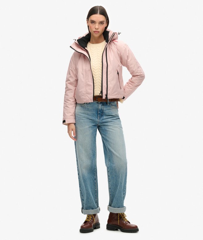 womens Code SD-Windcheater Jacket in Vintage Blush Pink | Superdry UK