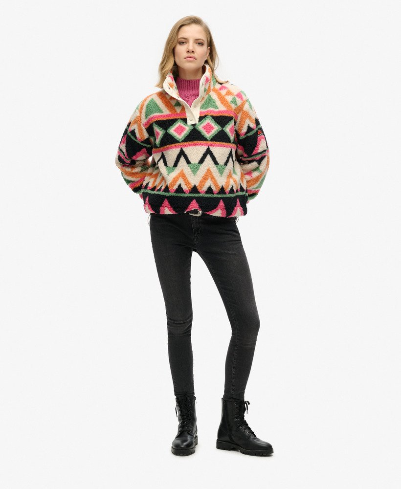 Mujer Forro Polar Teddy Estampado Súper Suave en estampado de rizo ...