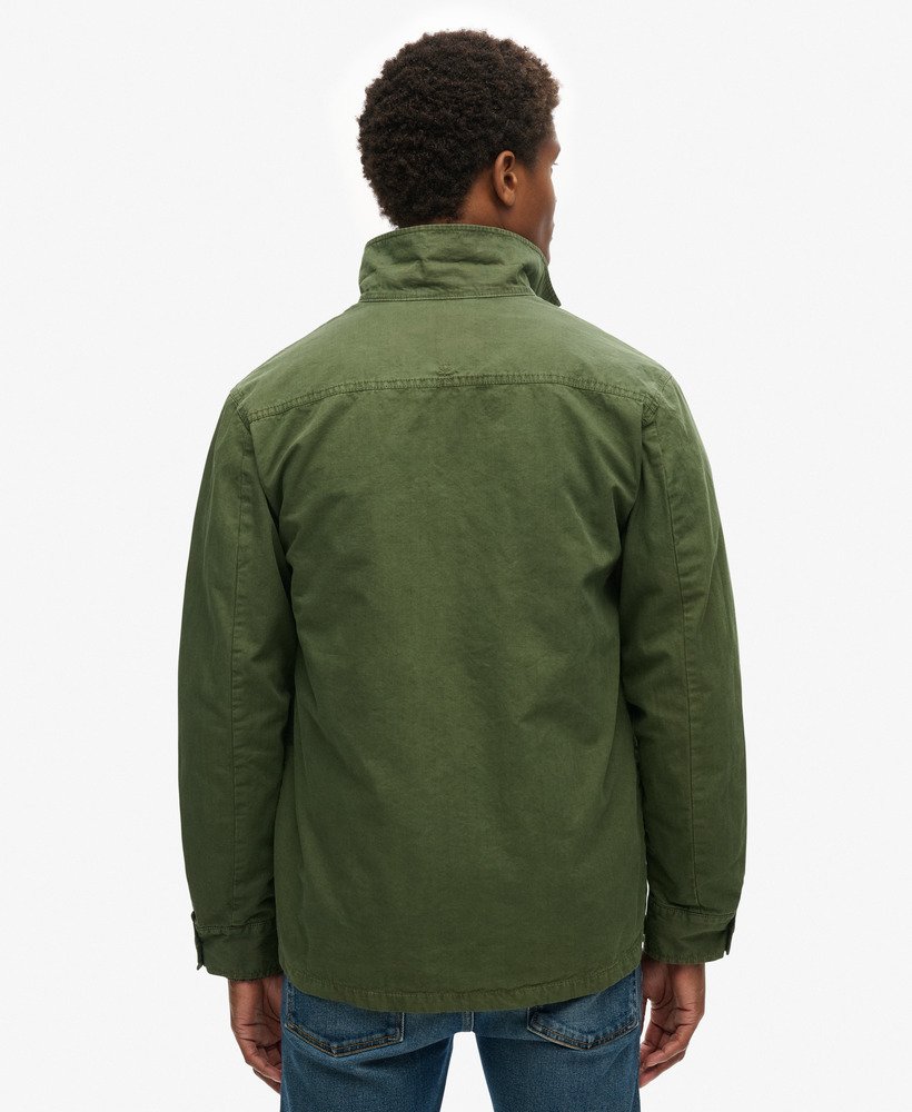mens Military Overshirt Jacket in ARMY GREEN | Superdry UK