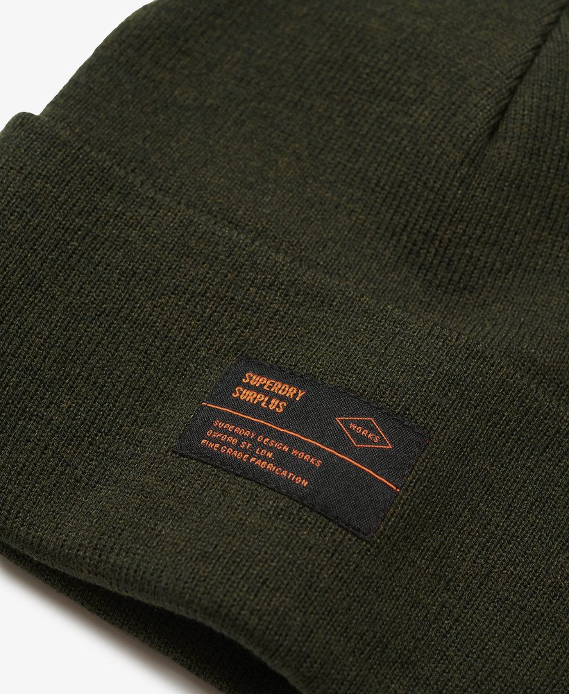 womens Surplus Knitted Beanie Hat in Surplus Goods Olive Green ...