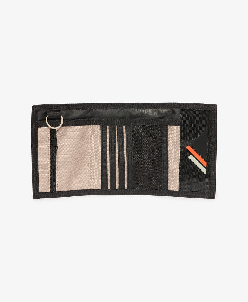 womens Tarp Tri-Fold Wallet in Deep Beige Slub | Superdry US