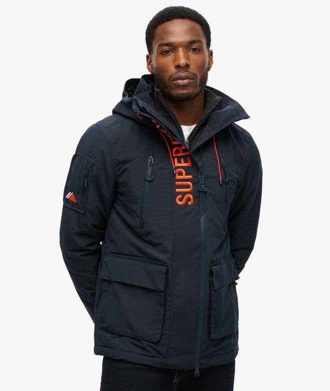 mens Ultimate Windbreaker Jacket in Eclipse Navy | Superdry UK