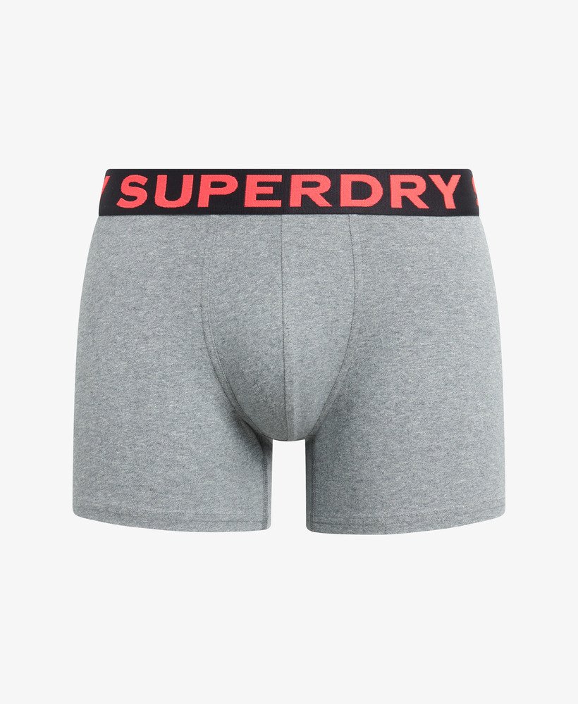 mens Boxer Triple Pack in Noos Grey Marl | Superdry UK