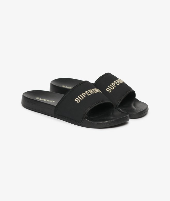 Heren Tarp Core slippers in black | Superdry NL