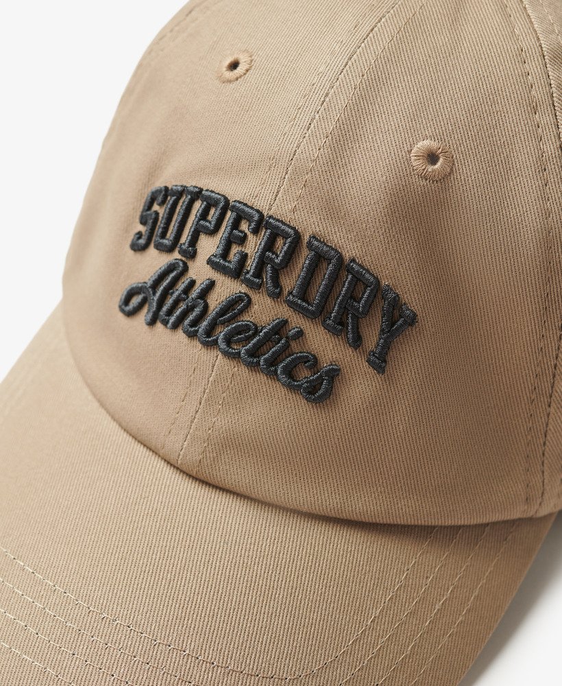 womens Graphic Baseball Cap in Deep Beige Slub | Superdry UK