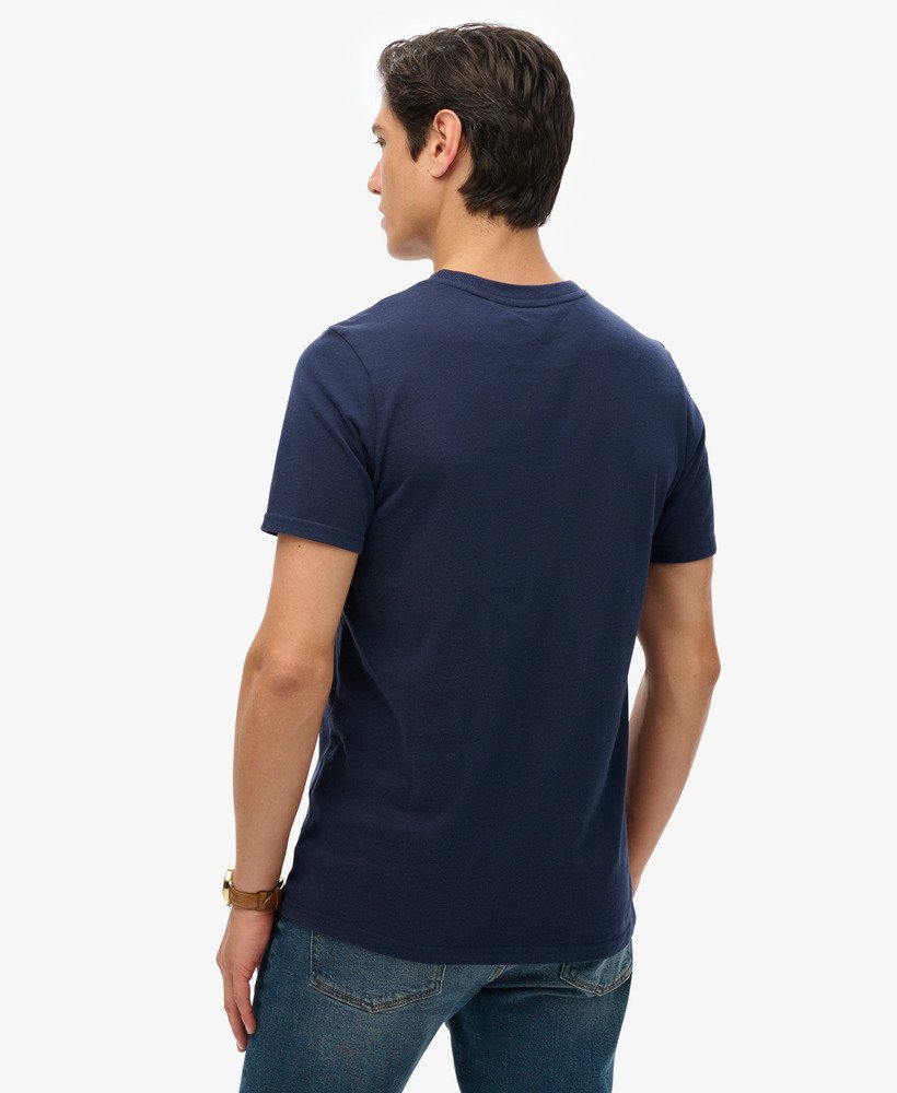 mens Reworked Classic Graphic T-Shirt in NAVY MARL | Superdry US